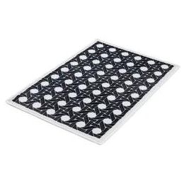 Badematte Kleine Wolke "Vienna", grau (taupe), H:5mm, Polyester, Badematten, Badteppich, geringe Höhe, modernes Design, waschbar