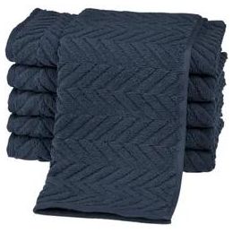 Gästehandtücher Ross "Sensual 9001", blau (nachtblau), B:30cm L:50cm, Frottier, Obermaterial: 100% Baumwolle, Handtücher, 100% Baumwolle