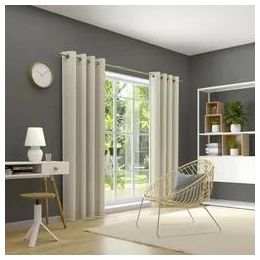 Neutex for you! Vorhang NEUTEX FOR YOU "Monza Eco" Gr. 1, beige (leinen), B:146cm H:245cm, Baumwolle, Polyester, Gardinen