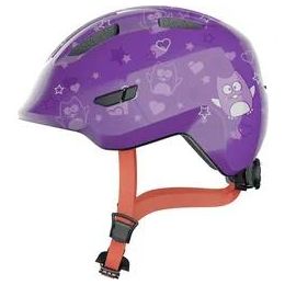 Kinderfahrradhelm Abus "SMILEY 3.0" Gr. S, lila (lila star), Helme, Kinder, S Kopfumfang: 45cm - 50cm