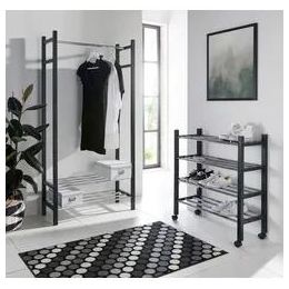 Möbelrolle Heine HOME, schwarz, Kunststoff, Möbelrollen, Haushaltsregal Regal