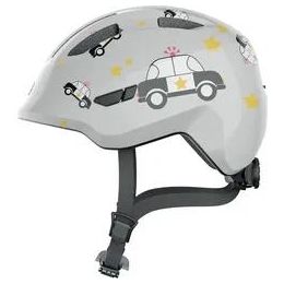 Kinderfahrradhelm Abus "SMILEY 3.0" Gr. S, grau (grau police), Helme, Kinder, S Kopfumfang: 45cm - 50cm