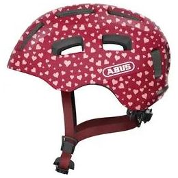 Kinderfahrradhelm Abus "YOUN-I 2.0" Gr. S, rot (cherry heart), Helme, Kinder, S Kopfumfang: 48cm - 54cm