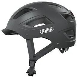 Fahrradhelm Abus "HYBAN 2.0" Gr. M, grau (titan), Helme, M Kopfumfang: 52cm - 58cm