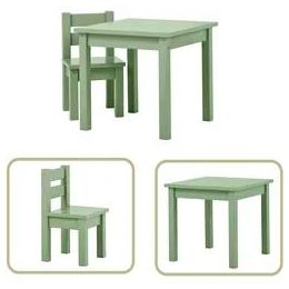 Kindersitzgruppe Hoppekids "MADS Kindersitzgruppe", grün (grün,), FSC-zertifizierter Holzwerkstoff, FSC-zertifiziertes teilmassives Holz, MDF, Sitzmöbel-Sets, in vielen Farben, mit einem Stuhl