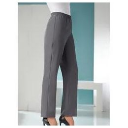 Bügelfaltenhose Classic Basics, Damen, Gr. 40, Normalgrößen, grau, 100% Polyester, unifarben, lang, Hosen
