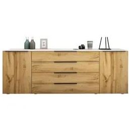 borchardt Möbel Sideboard BORCHARDT MÖBEL "Tom", braun (wotan eiche), B:200cm H:72cm T:35cm, Spanplatte, Sideboards, Breite 200 cm