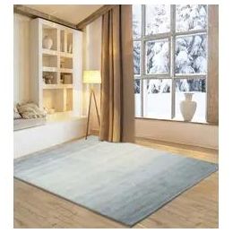 Wollteppich OTTO HOME "Lessach", grau, B:70cm H:14mm L:140cm, Schurwolle, Teppiche, Handweb Teppich, mit modernem Farbverlauf, reine Wolle, handgewebt