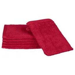 Waschhandschuh Ross "Premium", rot (granat), B:16cm L:22cm, Frottier, Handtücher, 100% Baumwolle