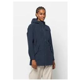 Outdoorjacke Jack Wolfskin "DAKAR PARKA W", Damen, Gr. S (36), blau (night, blau), OBERSTOFF: 100% POLYESTER Futter: 100% POLYESTER, Jacken