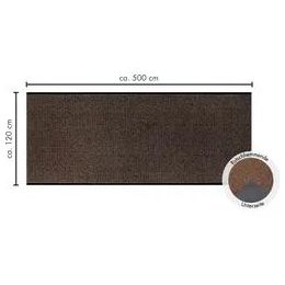Fu&szlig;matte ANDIAMO "Easy, Made in Netherlands", braun, B:120cm H:5mm L:500cm, Kunstfaser, Teppiche, Schmutzfangl&auml;ufer, Schmutzfangmatte, rutschhemmend, Innen- und &uuml;berdachten Au&szlig;enbereich