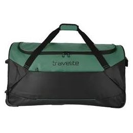 Reisetasche Travelite "BASICS L, verschiedene Ausführungen und Farben", Gr. B/H/T: 71cm x 37cm x 37cm, grün, Tarpaulin, Taschen, Freizeittasche Sporttasche wasserabweisend Kantenschutz