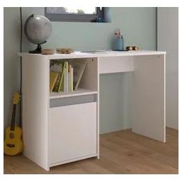 Schreibtisch Parisot "Pirouette 4", weiß (weiß, weiß, weiß), B:110cm H:75cm T:50cm, Tische