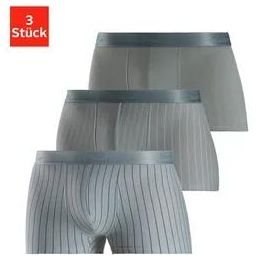 Boxer s.Oliver "Boxershorts für Herren", Herren, Gr. XL, grün (salbei, gestreift, hellsalbei, gestreift, salbei, uni), Jersey, Obermaterial: 92% Baumwolle, 8% Elasthan (LYCRA), gestreift, unifarben, körpernah, Unterhosen, in Streifen und Uni aus Baumwoll-Mix