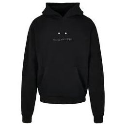 Kapuzensweatshirt Merchcode "Merchcode Herren NITM-Moody Face x Ultra Heavy Hoody", Herren, Gr. 4XL, schwarz, 100% Baumwolle, bedruckt, Sweatshirts