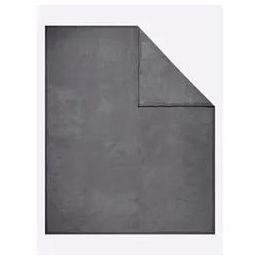 Wohndecke Ibena Gr. 1, grau (anthrazit), B:150cm L:200cm, 58% Baumwolle, 35% Polyacryl, 7% Polyester, Wohndecken