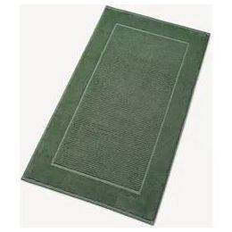 Badematte Christy "Supreme", grün (spruce), H:7mm, Baumwolle, Badematten, Premium Badematte in Luxusqualität 1000g/m2, 50 x 90, 2er Set