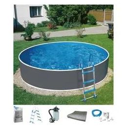 Rundpool MY POOL BWT "HYPE 6", grau, H:120cm Ø:450cm, Schwimmbecken, in verschiedenen Größen