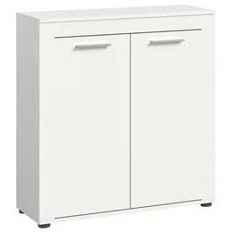 Highboard Inosign "Aosta, Höhe 88 cm, in verschiedenen Farbausführungen", weiß, B:80cm H:88cm T:35cm, FSC-zertifizierter Holzwerkstoff, Sideboards, mit 2 Türen und 3 Fächern, Wohnzimmer, Kommode, Schrank