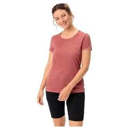 Funktionsshirt Vaude "WOMEN'S ESSENTIAL T-SHIRT", Damen, Gr. 38, rot (brick), Obermaterial: 100% Polyester, slim fit, Rundhals, Shirts