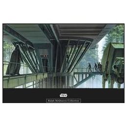 Bild Komar "Star Wars Classic RMQ Endor Dock", bunt (farbe bild(er): bunt), B:50cm H:40cm, Holz, Papier, Bilder, Wandbild zur Dekoration im Kinderzimmer - ohne Rahmen