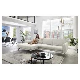 Ecksofa DIE PLANBAR "MP-IN23147 L-Form", beige, B:305cm H:87cm T:180cm, 95%Polyester;5% Nylon, Sofas, Kaltschaumpolsterung, softer Sitz & verstellbare Kopfstützen
