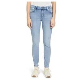 Slim-fit-Jeans Betty Barclay "Damen Basic-Jeans mit Waschung", Damen, Gr. 40, Normalgrößen, blau (light blau denim), Obermaterial: 56% Baumwolle, 30% Viskose, 12% Polyester, 2% Elasthan., slim fit, Jeans