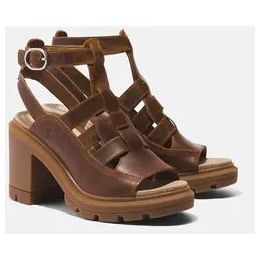 Sandale Timberland "ALLINGTON HEIGHTS FISHERMAN SANDAL", Gr. 41 (9,5), grau (rst full gra), Leder, Sportlich, Schuhe
