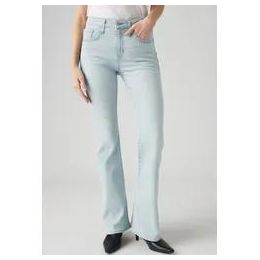 Levi's Schlagjeans LEVI'S "726 HR FLARE", Damen, Gr. 29, Länge 30, flip through, Web, Obermaterial: 85% Baumwolle, 7% Lyocell, 6% Elastomultiester, 2% Elasthan, Casual, bootcut fit lang, Jeans