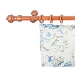 Gardinenstange SN DECO GROUP "Ares" Gr. 3, braun (eichefarben), L:160cm, Holzwerkstoff, Gardinenstangen, 28 mm, Holz, verschiedene Längen und Farben, Komplettset