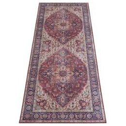 Teppich Hanse Home "Anthea" Gr. 12, lila (pflaume), B:80cm H:5mm L:200cm, Polyester, Teppiche, Teppich, Orientalisch, L&auml;ufer, Vintage, Wohnzimmer, Schlafzimmer, Esszimmer