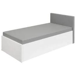 Jugendbett Paidi "FLYNN in verschiedenen Ausführungen, Ausziehbett mit 2 Liegeflächen", weiß (kreideweiß, steingrau), B:106cm H:92cm L:211cm, Betten, Gästebett, Metallgestell inkl. Lattenroste, 2-in-1 Funktionsbett, Topseller