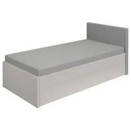 Jugendbett Paidi "FLYNN in verschiedenen Ausführungen, Ausziehbett mit 2 Liegeflächen", grau (kieselgrau, steingrau), B:106cm H:92cm L:211cm, Betten, Gästebett, Metallgestell inkl. Lattenroste, 2-in-1 Funktionsbett