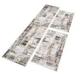 Bettumrandung my home "Salsa" Gr. 14, braun, H:9mm, Obermaterial: 85% Polypropylen, 15% Polyester, Bettumrandungen, mit besonders weichem Flor, Kurzflor, im Vintage-Look, dichte Qualität
