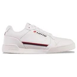 Sneaker Lotto, Damen, Gr. 39, rot (wei&szlig;, rot), Kunstfaser, Synthetik, clean, Schuhe Sneaker, - besonders vielseitig zu kombinieren