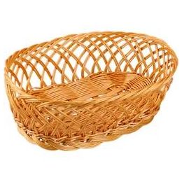 Brotkorb Kesper "Brot- & Obstkorb, oval, 5er Set", braun, B:31cm H:8,5cm, Lebensmittelaufbewahrungsbehälter, Breite ca. 31 cm