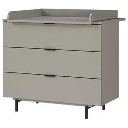 Wickelkommode Germania "Tomino", grau (steingrau, steingrau), B:105 H:102 T:54, Spanplatte, Wickelkommoden, modernes Design, B/H/T 105/100/54, Wickelfläche 85 x 75 cm