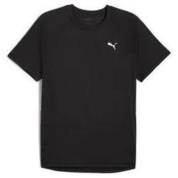 Laufshirt Puma "M RUN VELOCITY TEE (POLY)", Herren, Gr. L, schwarz (Puma schwarz), Web, Obermaterial: 100% Polyester, regular fit normal, Rundhals, Shirts