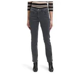 Stretch-Jeans Betty Barclay "Damen Stretch-Hose mit elastischem Bund", Damen, Gr. 34, Normalgrößen, grau (grau denim), Denim/Jeans, Obermaterial: 81% Baumwolle, 17% Polyester, 2% Elasthan., Modisch, slim fit, Jeans