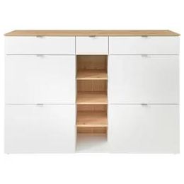 Schuhschrank Innostyle "Bari Schuhschrank mit Schubkästen, BxHxT 7148x103x38 cm", weiß, B:148cm H:103cm T:41cm, Holzwerkstoff, MDF, Schränke, 4 Klappen, 12 Fächer, Softclose, ABS Kantenschutz