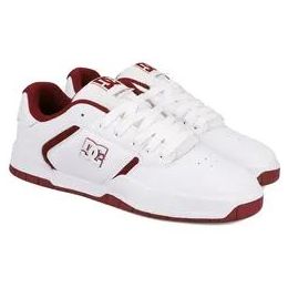 Sneaker DC Shoes "Central", Gr. 7,5(40), lila (weiß, lila wine), Obermaterial: Leder / Futter: Textil / Außensohle: Gummi, Schuhe