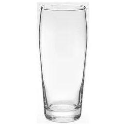 Bierglas Van Well "Willybecher", transparent, B:7,5cm H:18,5cm &Oslash;:7,5cm, Glas, Trinkgef&auml;&szlig;e, 0,5 L, geeicht, sp&uuml;lmaschinenfest, Gastronomiequalit&auml;t, 12-tlg.