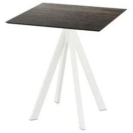 Klapptisch Essentials "Infinity", weiß (weiß, riverwashed wood, weiß), B:70cm H:73,2cm T:70cm, Stahl/HPL Tischplatte, Tische, in verschiedenen Ausführungen