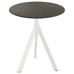 Klapptisch Essentials "Infinity", weiß (weiß, midnight marble, weiß), B:70cm H:74cm T:70cm, Pulverbeschichteter Stahl + HPL Tischplatte, Tische, in verschiedenen Ausführungen