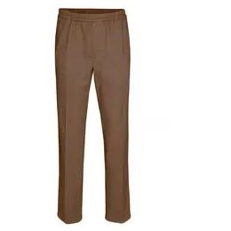 Brühl Stoffhose BRÜHL "Gustav", Herren, Gr. 26, EURO-Größen, beige (sand), 3% Elasthan, 97% Baumwolle, unifarben, Casual, lang, Hosen, aus Popeline-Stretch