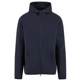 Mister Tee Sweatjacke MISTERTEE "MisterTee Basic Hooded Zipper", Herren, Gr. S, blau (dunkelblau), 80% Baumwolle, 20% Polyester, unifarben, Sweatjacken