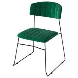 Stapelstuhl Essentials "Mundo", grün, B:54cm H:79cm T:55cm, Obermaterial: 60% Polyurethan, 40% Polyester, Stühle, in verschiedenen Farben erhältlich