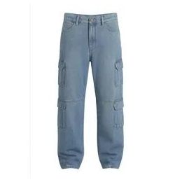 Bequeme Jeans 2Y STUDIOS "2Y Studios 2Y Aidan Cargo Baggy Jeans", Herren, Gr. 30, Normalgrößen, blau (vintage blau), 100% Baumwolle, unifarben, Casual, normal, Jeans