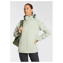 Funktionsjacke Killtec "KOS 133 WMN JCKT", Damen, Gr. 42, helles salbei, Obermaterial: 100% Polyester, verstellbar mit Klettverschluss, Jacken, wärmend & wind- & wasserdicht, Übergangsjacke