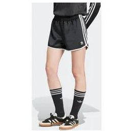 Shorts Adidas ORIGINALS "ADICOLOR 3-STREIFEN SPRINTER", Damen, Gr. M, N-Gr, schwarz (schwarz, normal, gr.), Obermaterial: 97% Polyester, 3% Elasthan, Hosen Shorts, lockere Passform, mit Elasthan-Anteil, f&uuml;r vielseitige Aktivit&auml;ten